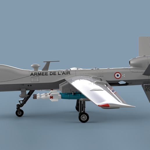 🇫🇷 MQ-9 A Block 1 REAPER France HIGH QUALITY 3D PRINT MODEL・ 3D File ...