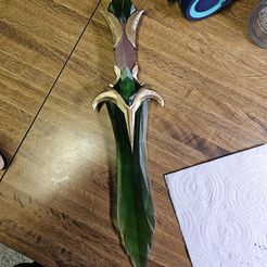 3D printer skyrim glass dagger , 3d printable version for cosplay and ...