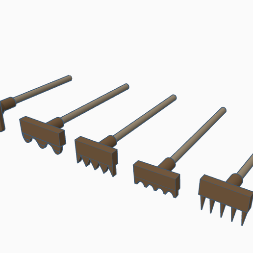 🎨 Zen Garden Rakes・Free STL File for 3D printing・Cults