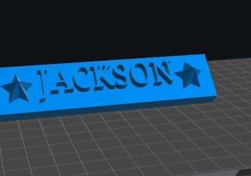3D file Jackson Nameplate 👾 ・3D printing template to download・Cults