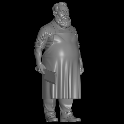 🎨 Butcher Model・ STL File for 3D printing・Cults