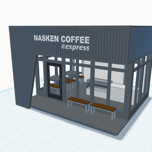 ☕ 1/64 scale Coffee Kiosk for diorama, hotwheels, matchbox, tomica・ STL ...