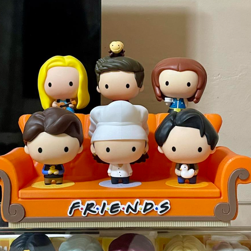 🛋️ FRIENDS Couch Display stand - Less filament usage・ STL File for 3D ...