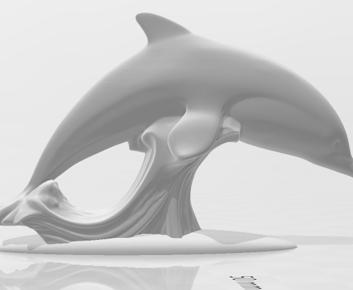 🐬 dolphin statue・ STL File for 3D printing・Cults