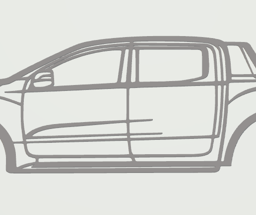 STL file Ford F150 Raptor 2D Art/ Silhouette 🚙 ・3D printing idea to ...