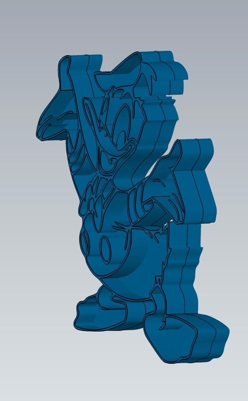 Download STL file Wonderful Duck Tales Character Donald Duck Cookie ...