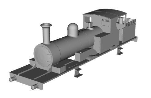 🚂 LSWR 0415 loco Original boiler type 1/76 scale・ 3D File for 3D ...