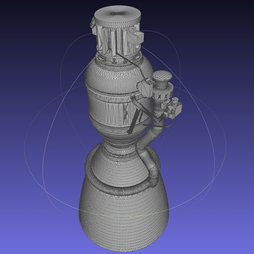 🚀 Space-X Merlin 1D Rocket Engine Printable Desk Model・ STL File for 3D ...