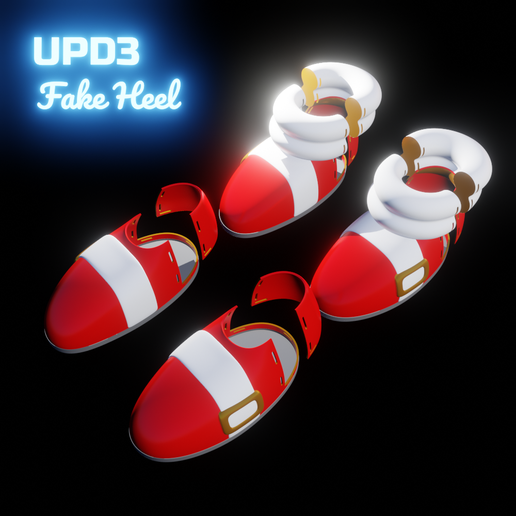 🦔 Sonic's Shoes - Sonic the Hedgehog Cosplay・ STL File for 3D printing ...