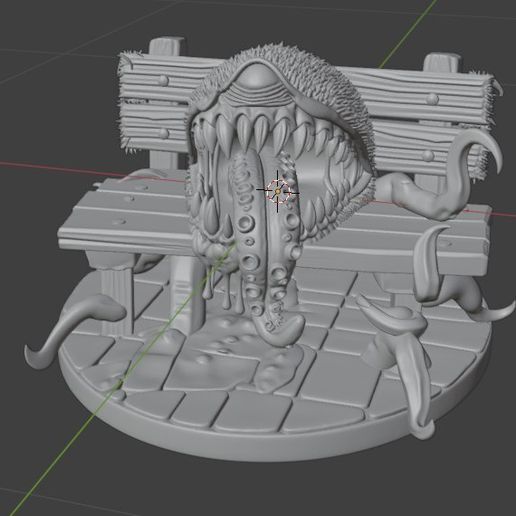 👹 dnd bench mimic・ STL File for 3D printing・Cults