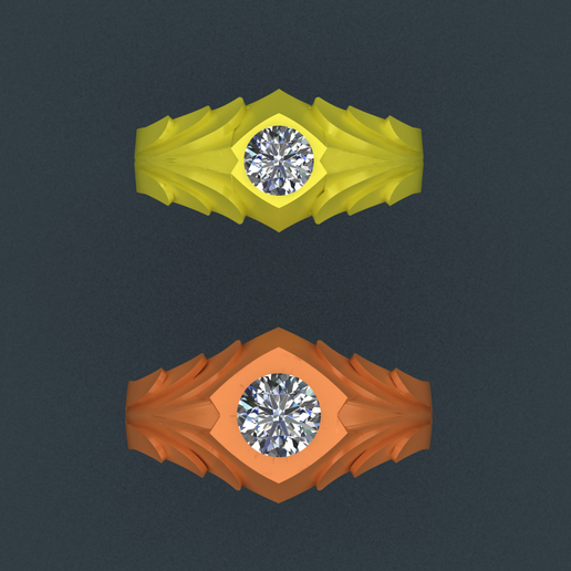 Archivo STL DIAMOND CLOSE SETTING GENTS RINGS 💎 ・Objeto de impresión 3D ...