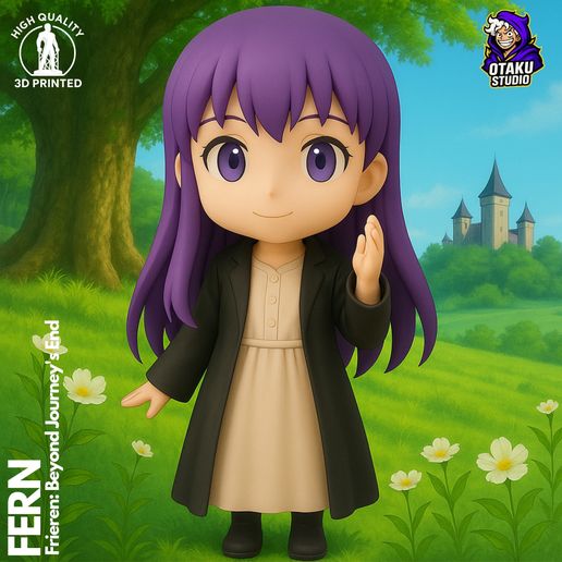 🔚 Chibi Fern - Frieren: Beyond Journey's End Fan Art 3D Model・ STL File ...