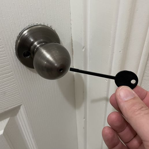 🚪 Interior Door Key・Free STL File for 3D printing・Cults