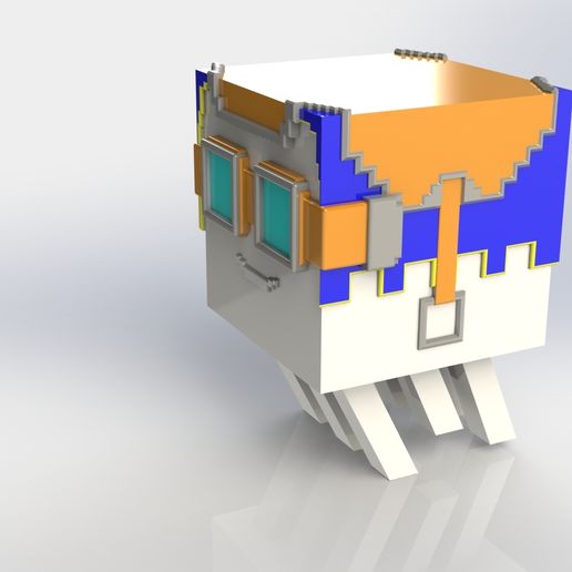 📦 happy ghast, happy ghast, minecraft, ghast・ STL File for 3D printing ...
