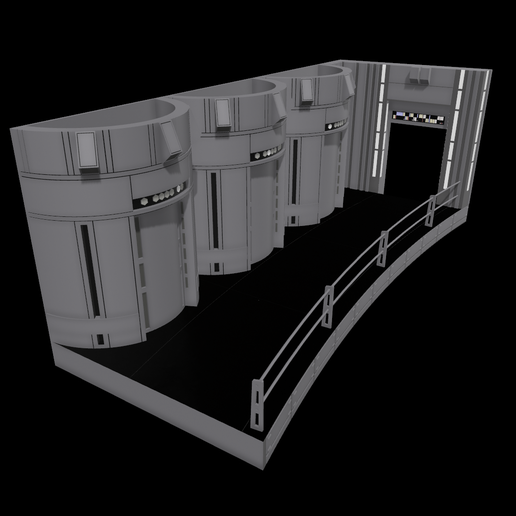 3D file Star Wars Death Star Elevator Bank for 3.75" and 6" figures ⭐ ...