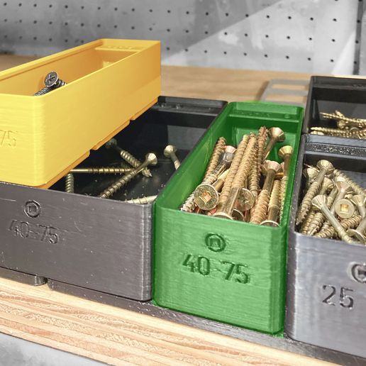 🔧 Gridfinity screw organiser and storage bins・Free STL File for 3D ...