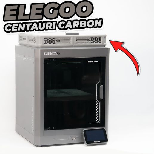 🧞‍♂️ ELEGOO Centauri Carbon lid extension・ 3MF File for 3D printing・Cults