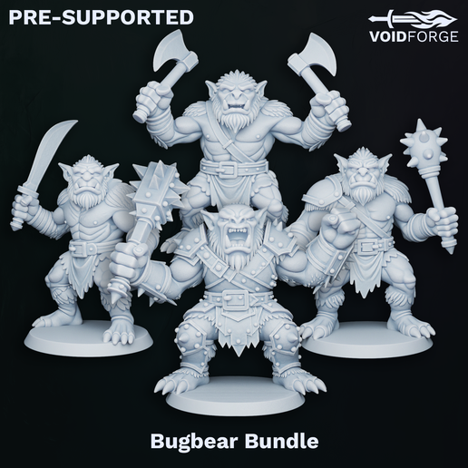 🎲 Bugbear Bundle - D&D Miniatures 32mm Resin Pre-Supported STL・ STL ...