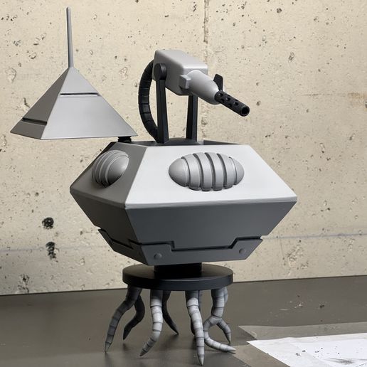 🤖 Technodrome Pyramid Robot・ STL File for 3D printing・Cults