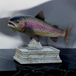 FISH RAINBOW TROUT / ONCORHYNCHUS MYKISS・15 3D Models & STL Files to Download・Cults