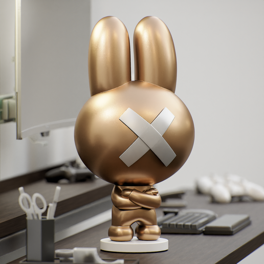 🐇 Rabbit Rabbit Bearbrick Kaws - Eye X - Separated by pieces for easy ...