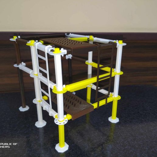 🏛️ Scaffolding V2・ STL File for 3D printing・Cults