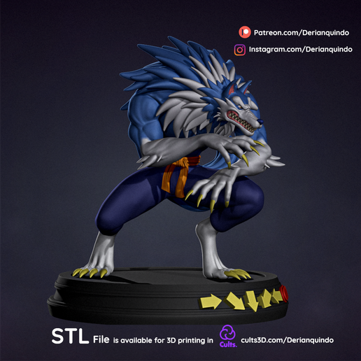 ⚔️ Jon Talbain / Darkstalkers - The Night Warriors fanart・ 3D File for ...