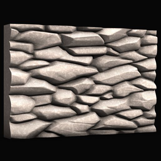 STL file Stone Wall 18 🏰 ・3D printable model to download・Cults