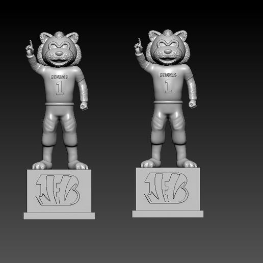 🏈 Cincinnati Bengals mascot- WHO DEY - 3D PRINT・ 3D File for 3D ...