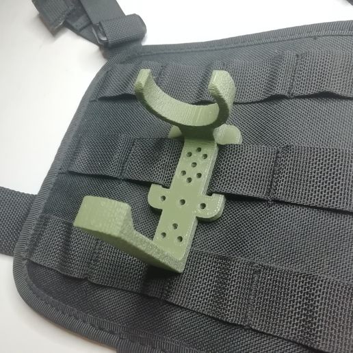 🔫 Airsoft Meteorite Impact Grenade MOLLE Clip Supportless・ STL File for ...