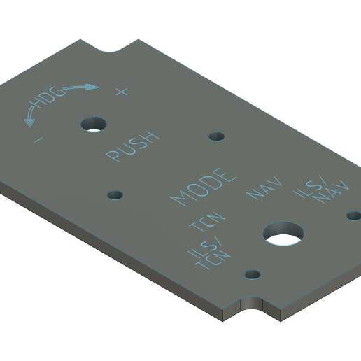 ️ F-16 C Block 52 - Tcn Nav Mode Panel・ 3D File for 3D printing and CNC ...