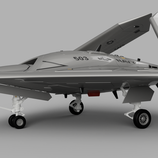 🔫 Northrop Grumman X-47B DRONE HIGH QUALITY 3D PRINT MODEL・ OBJ File for 3D printing・Cults
