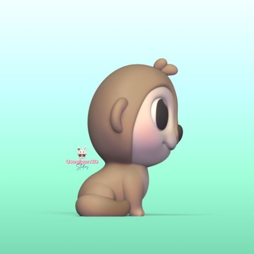 🗝️ Cute Weasel・ 3D File for 3D printing・Cults