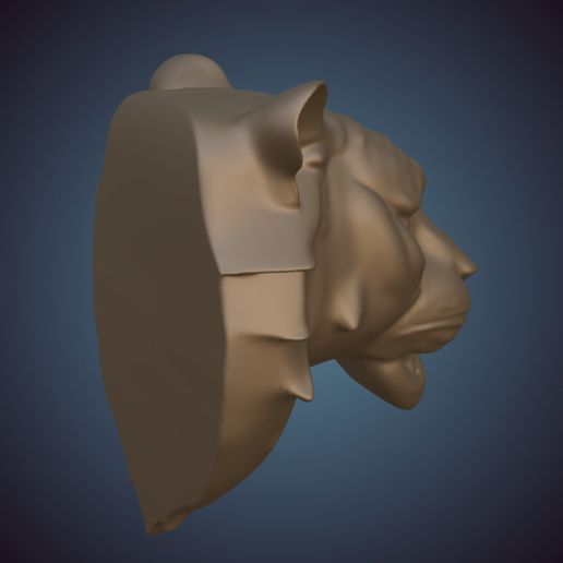 🐅 Tiger Head Carving・Archivo STL para Impresión 3D・Cults