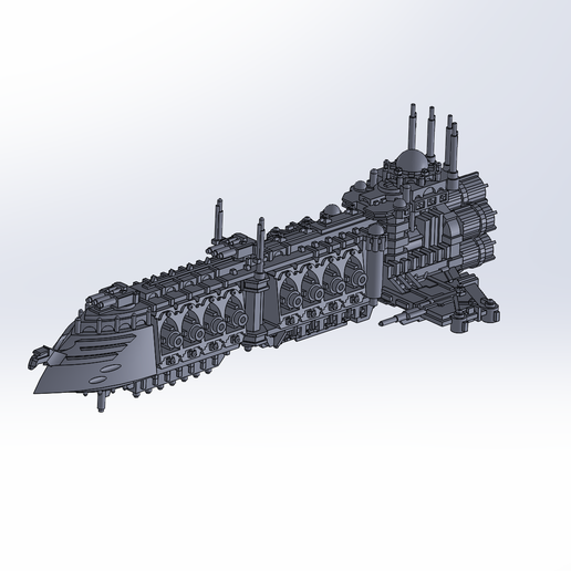 🎲 Decimator Battlecruiser・ STL File for 3D printing・Cults