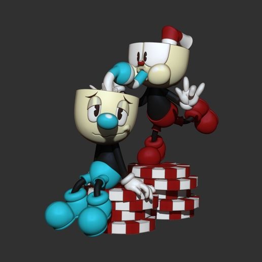 Fichier 3D Fanart de Cuphead 🎲 ・Modèle à imprimer en 3D à télécharger・Cults