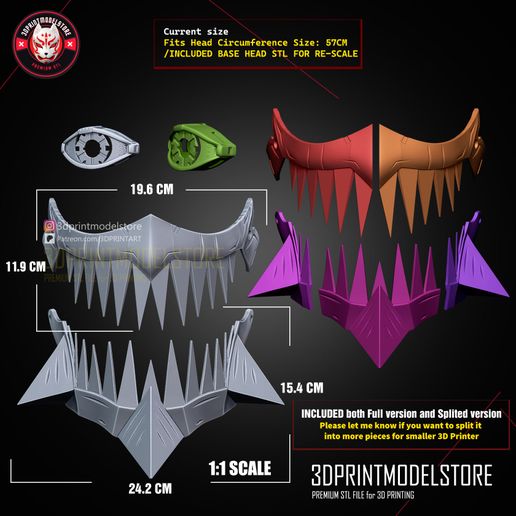 3D file Dandadan Umbrella Boy Cosplay Mask - Unji Zuma - Dandadan ...