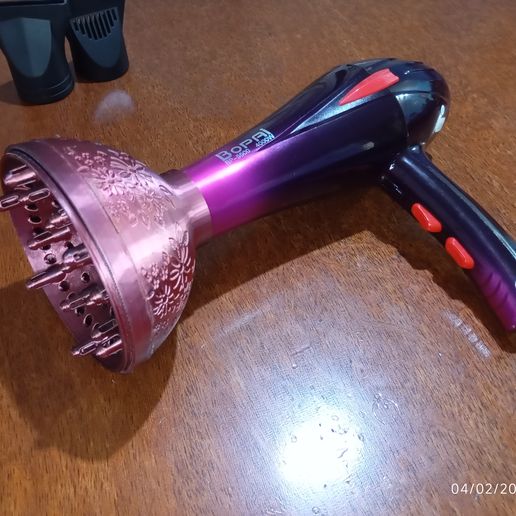 💇 HAIR DRYER DIFFUSER・ STL File for 3D printing・Cults