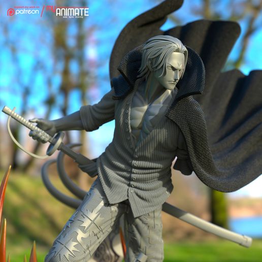 💬 SHANKS - 3D PRINTABLE FIGURE・ 3D File for ・Cults