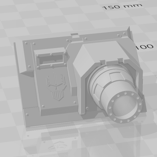 🔫 Vindicator Cannon Front plate・Free STL File for ・Cults