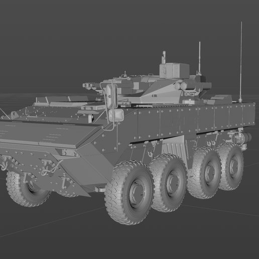 🗺️ Digital model of the Russian VPK 7829 "Bumerang" armored vehicle ...