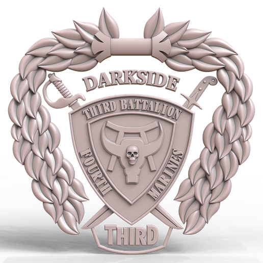 arquivo 3D 3D Model STL File for CNC Router Laser & 3D Printer USMC 7 📁 ...