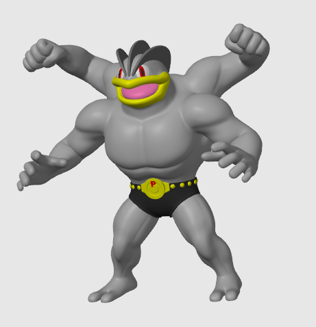 STL file Machamp Pokemon (3mf included) 🐉 (3MF)・3D printer model to ...