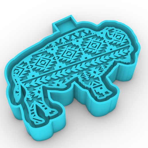 STL file Aztec bullhead - freshie mold - STL for silicone mold 🪔 ・3D ...