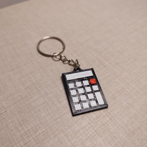 🗝️ Calculator Keychain・Free STL File for 3D printing・Cults