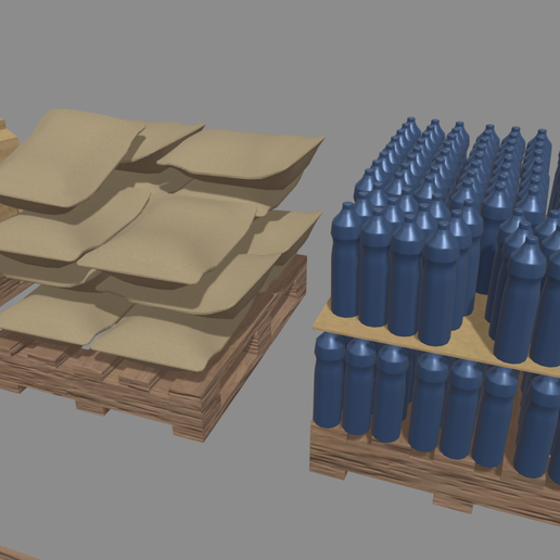 🪵 Wooden Pallets Pack // Design 01・ STL File for 3D printing・Cults