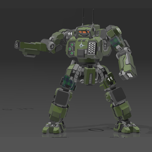 🪖 American Mecha Immortal 732b・Free 3D File for 3D printing・Cults