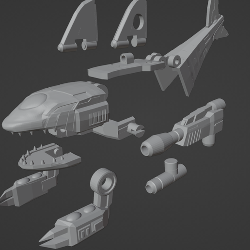 🤖 Seacon Overbite conversion kit・ STL File for ・Cults