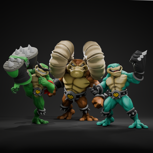 🎨 Battletoads・ STL File for 3D printing・Cults