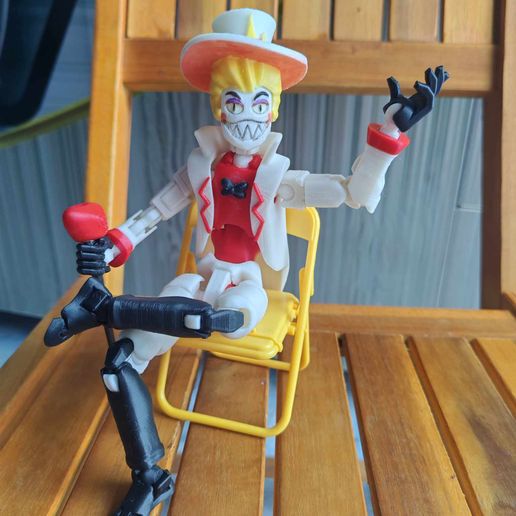 STL file Action Figure LUCIFER Hazbin Hotel 3d print 🏨 ・3D printable ...